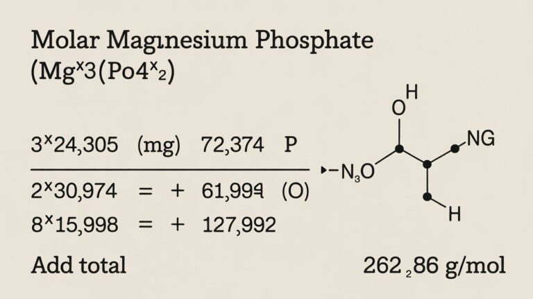 Molar Mass of Magnesium Phosphate Explained Simply
